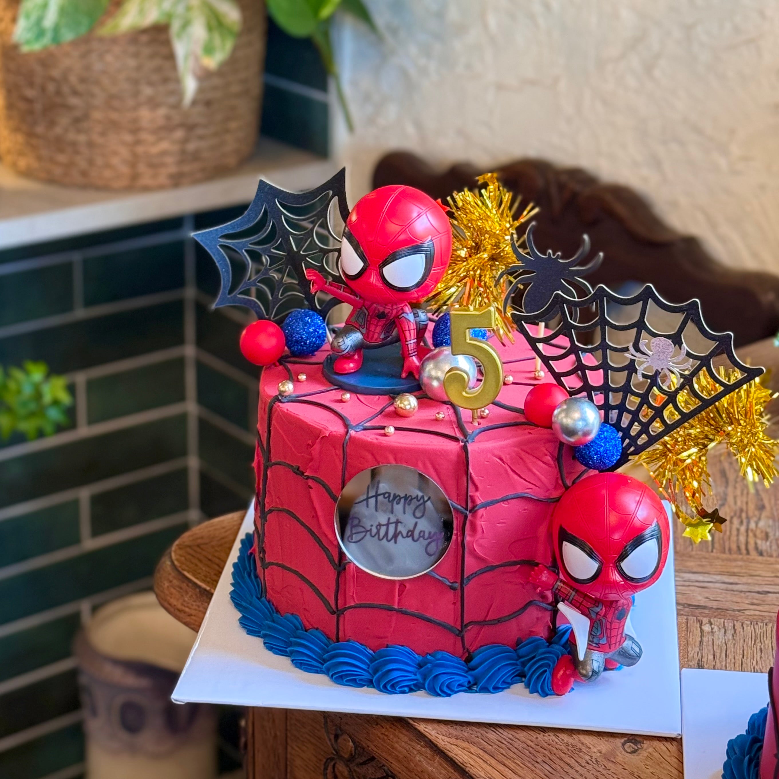 Spiderman Topper Cake (Whole) | Cafe Guilty Pleasure