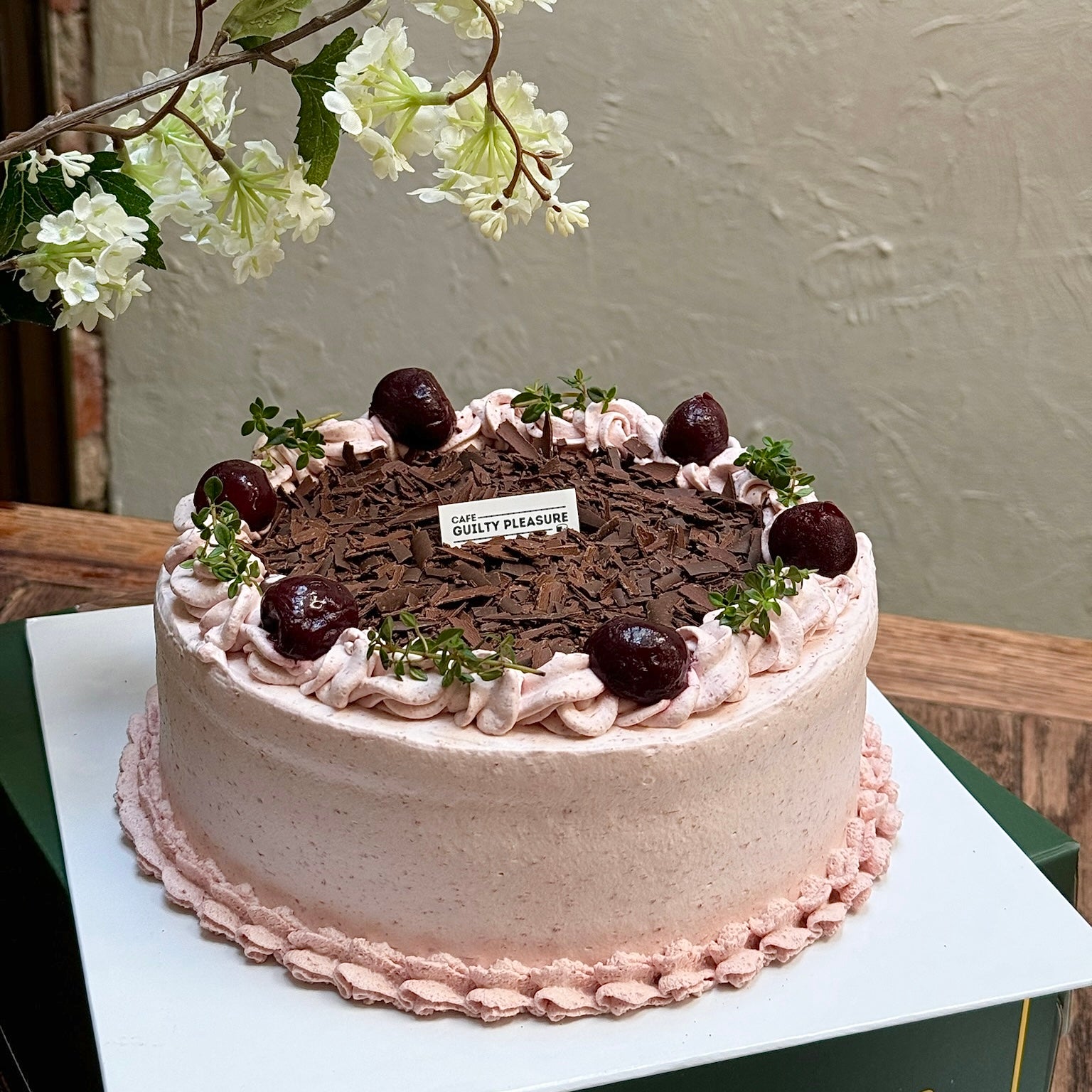 Chocolate Cherry Cake (Whole) | Cafe Guilty Pleasure